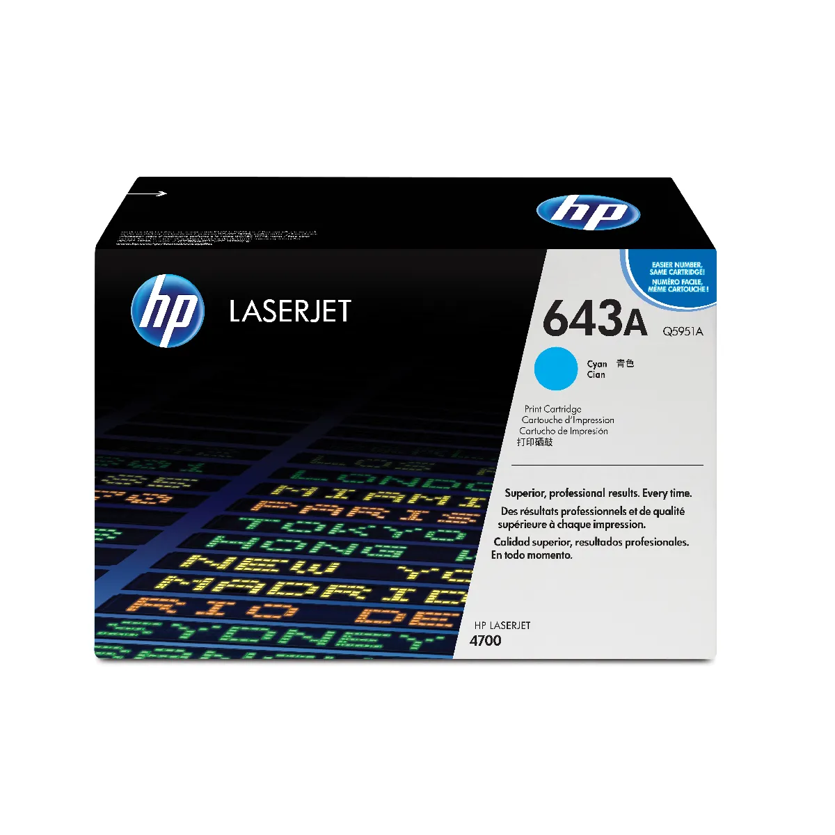 HP 643A Cyan Toner LaserJet - Toner - Rue du Commerce