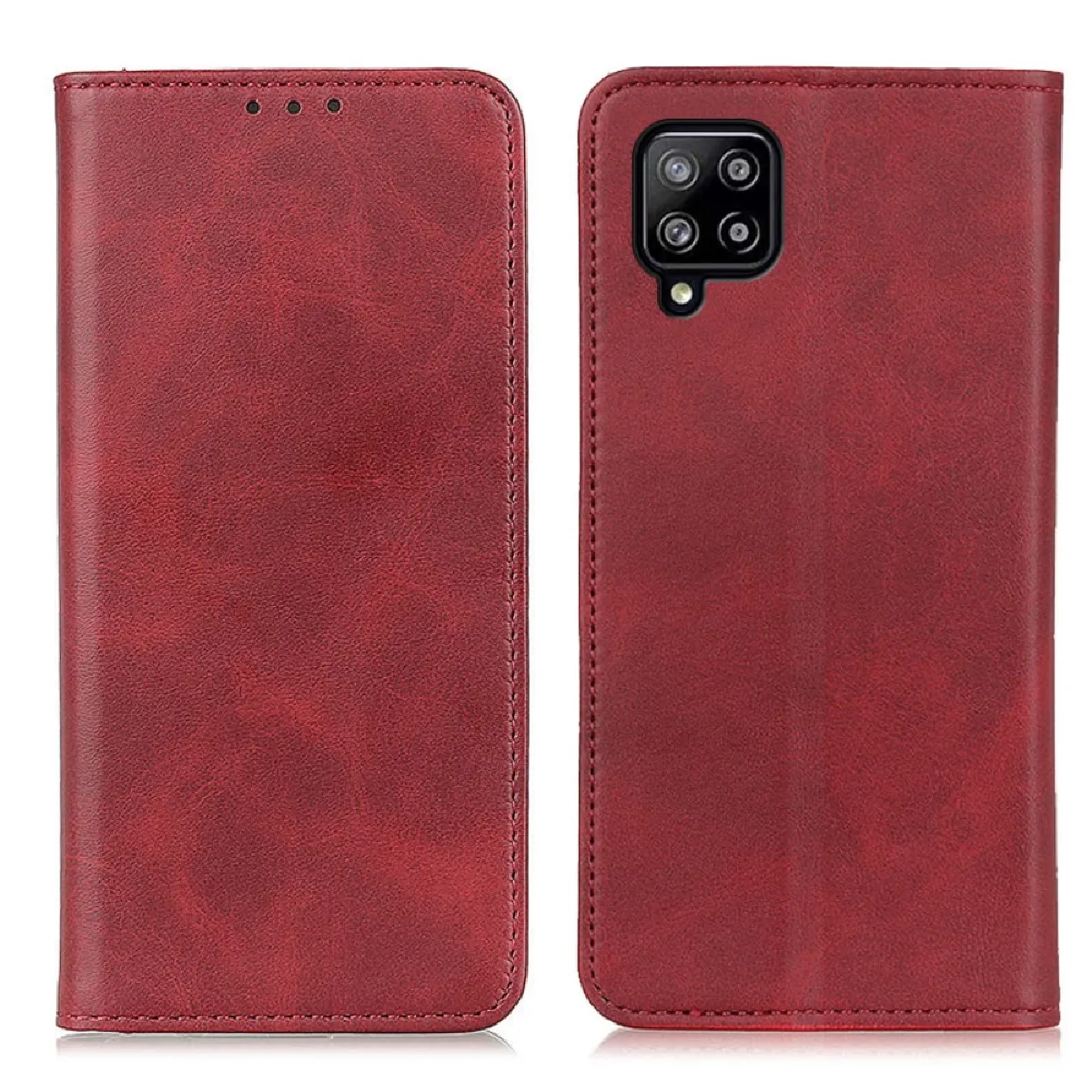 Etui PU - Samsung Galaxy A22 4G - Rouge - Coque & étui smartphone - Rue ...