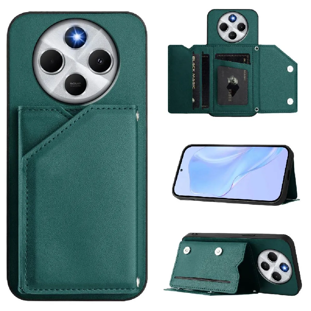 Étui GANGXUN Xiaomi Redmi 14c 4G - Vert - Coque & étui smartphone - Rue ...