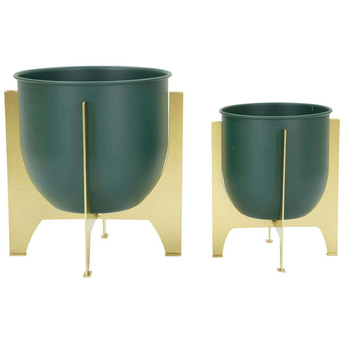 Mauro Ferretti Set de 2 cache-pots en métal coloré Grent shet. - Pots ...