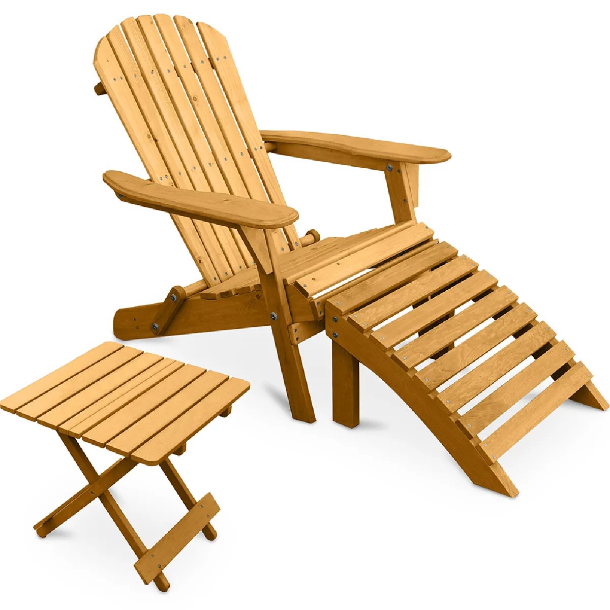 ICONIK INTERIOR Alana Bois naturel - Lot de 3 pièces - Chaises de ...