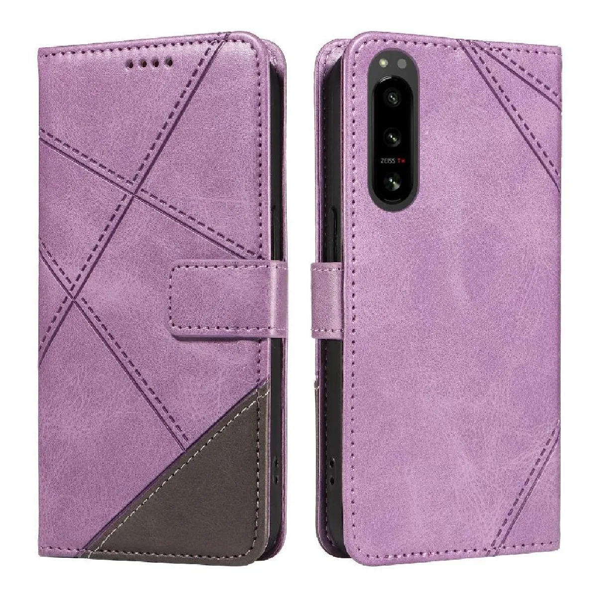 Étui Pour rabattu Sony Xperia 5 IV Avec couture diamant De haute ...