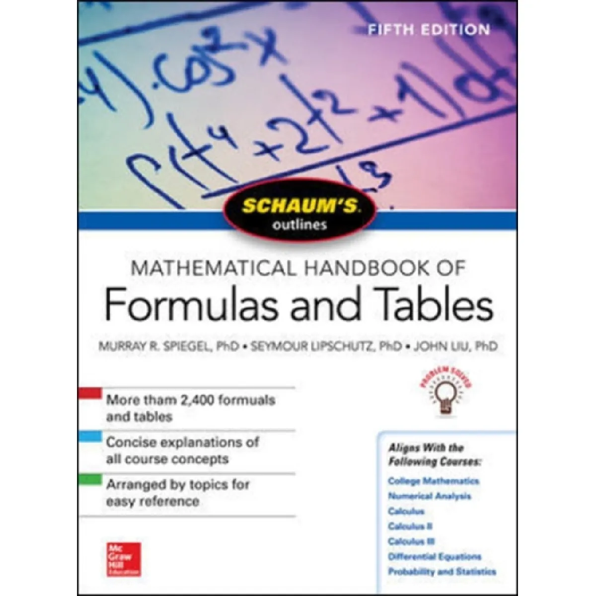 Schaums Outline of Mathematical Handbook of Formulas and Tables Fifth ...