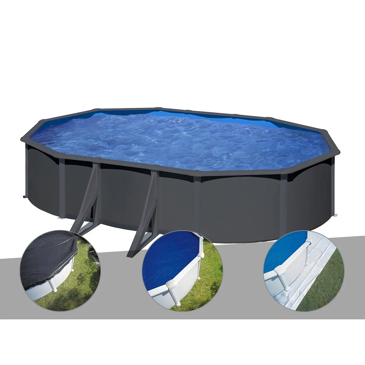 Kit Piscine Acier Gris Anthracite Gr Louko Ovale 5 27 X 3 27 X 1 22 M kit-piscine-acier-gris-anthracite-gr-louko-ovale-5-27-x-3-27-x-1-22-m