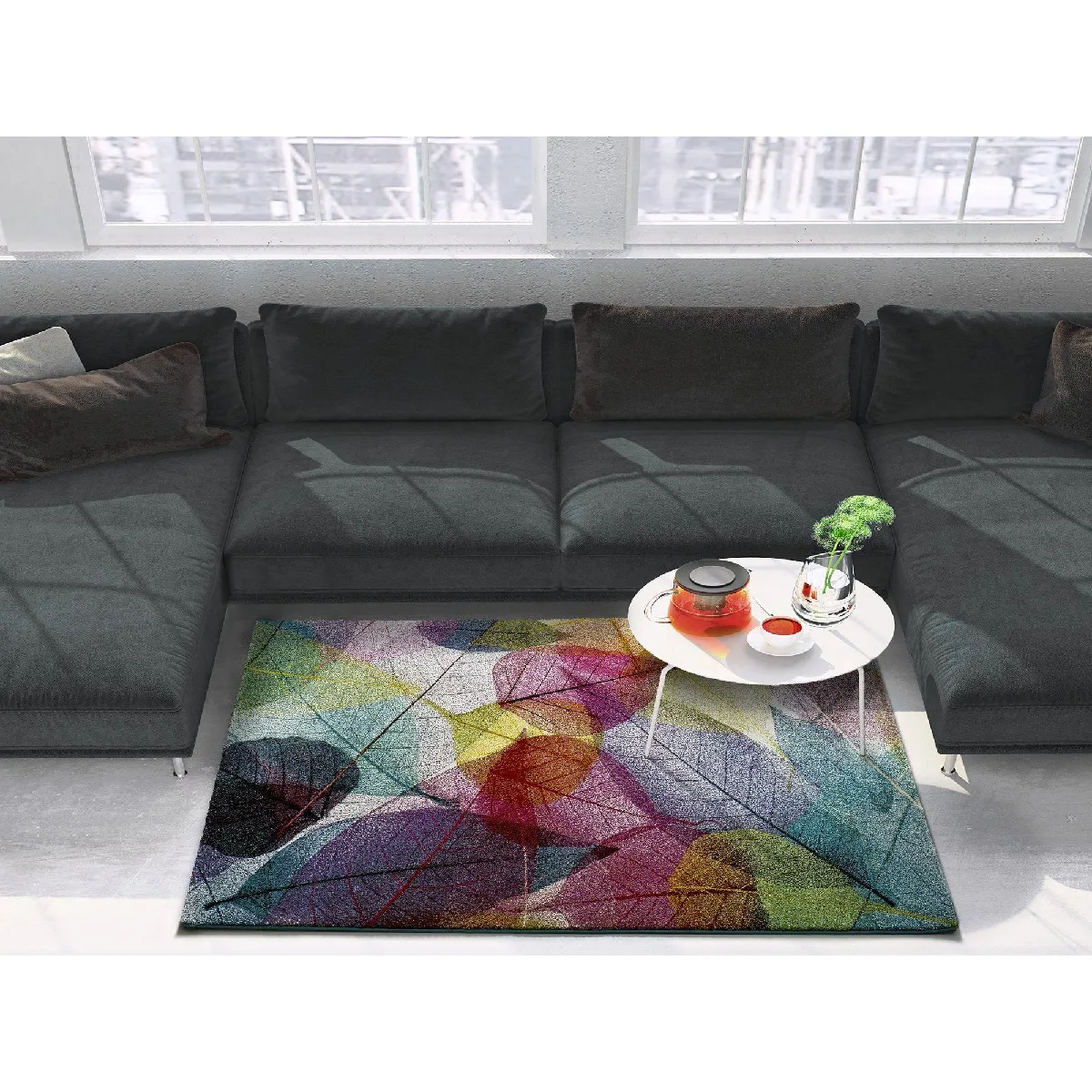 ATTICGO Tapis moderne COLORS multicolore 120x170 cm - Tapis - Rue du ...