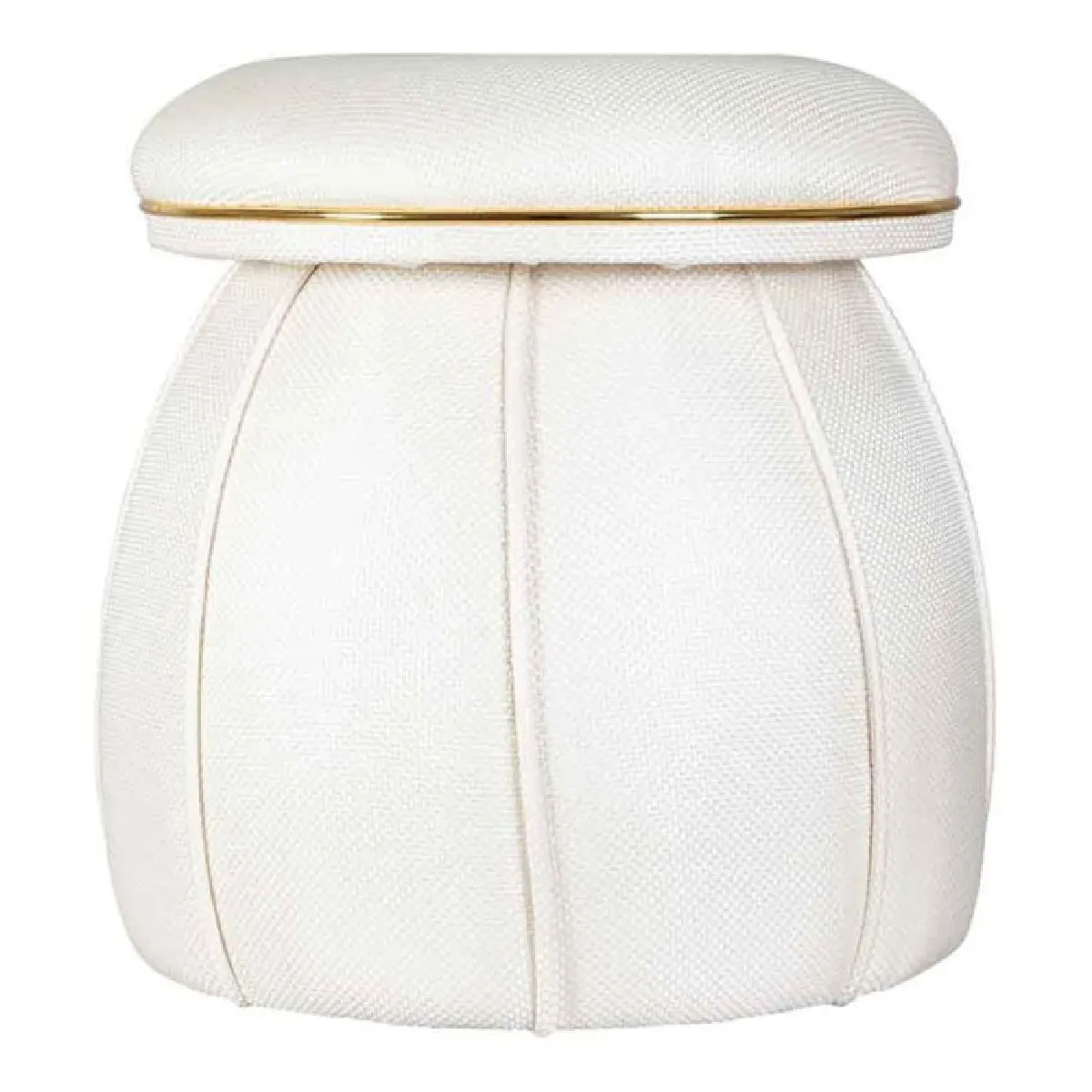 Paris Prix Tabouret Design Corin 55cm Ivoire & Or - Tabouret - Rue du ...