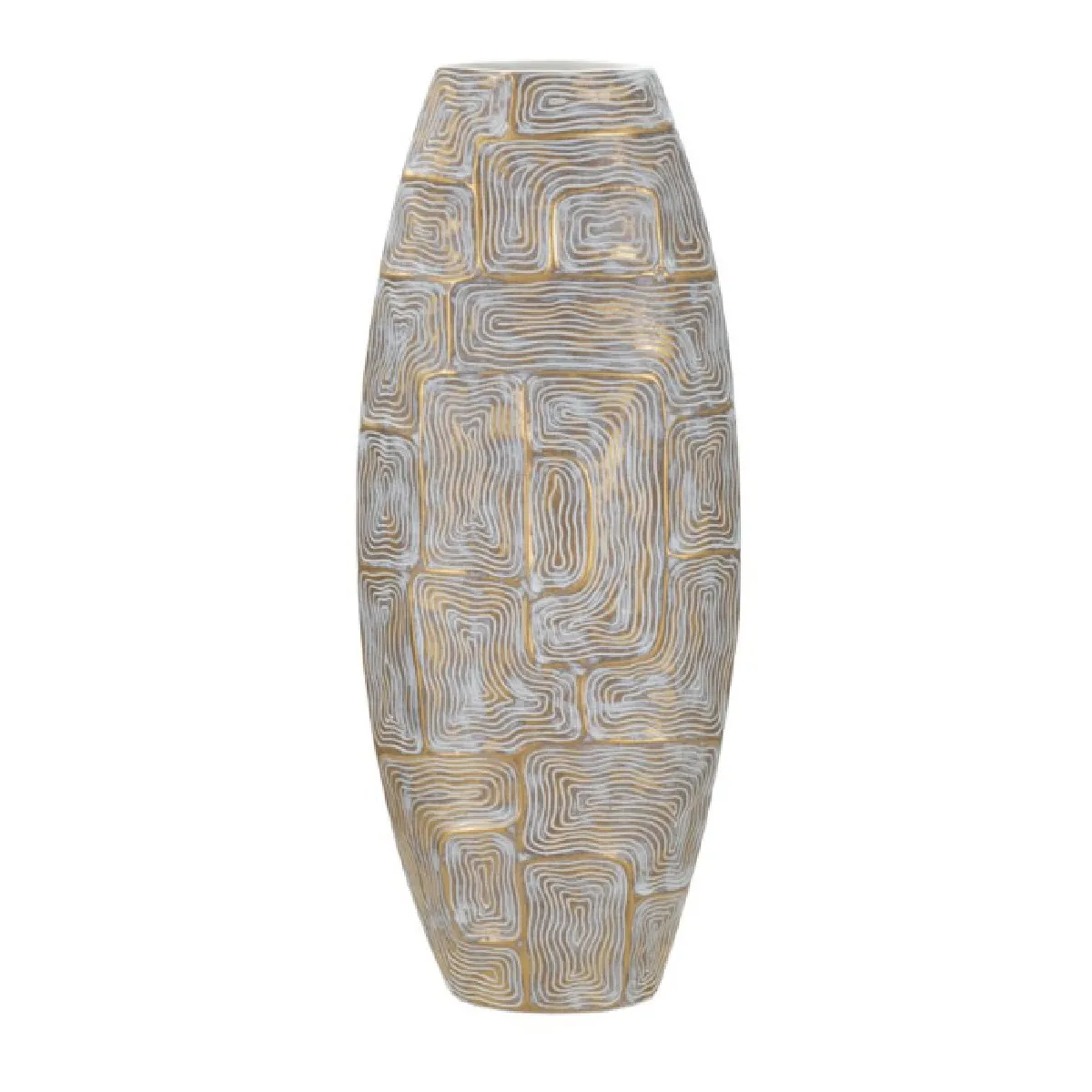 Paris Prix Vase Design Haut en Résine Elips 59cm Or - Vase - Rue du ...