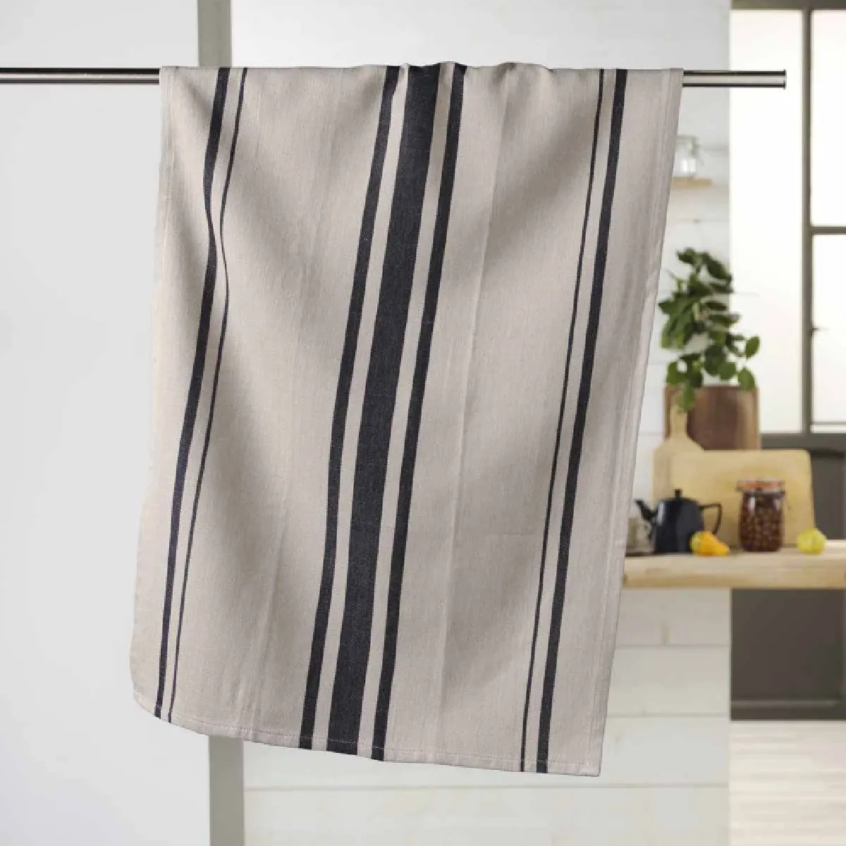 Paris Prix Torchon en Coton Tissé Comptoir 50x70cm Lin - Serviette de ...