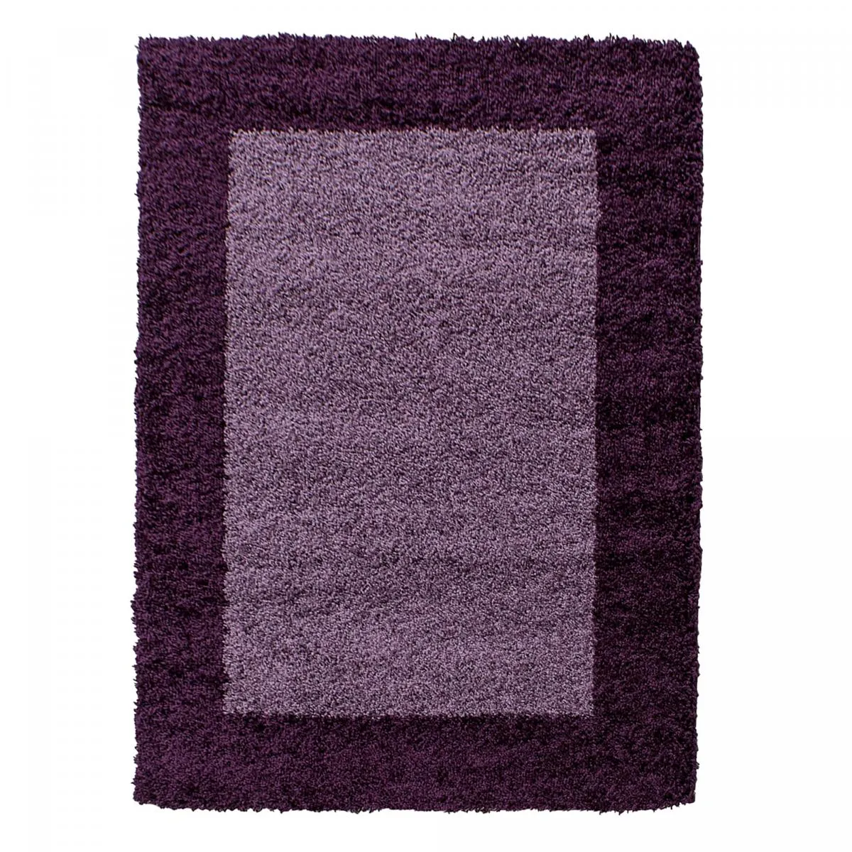UnAmourDeTapis Tapis poils longs shaggy 60x110 rectangle tissé violet ...
