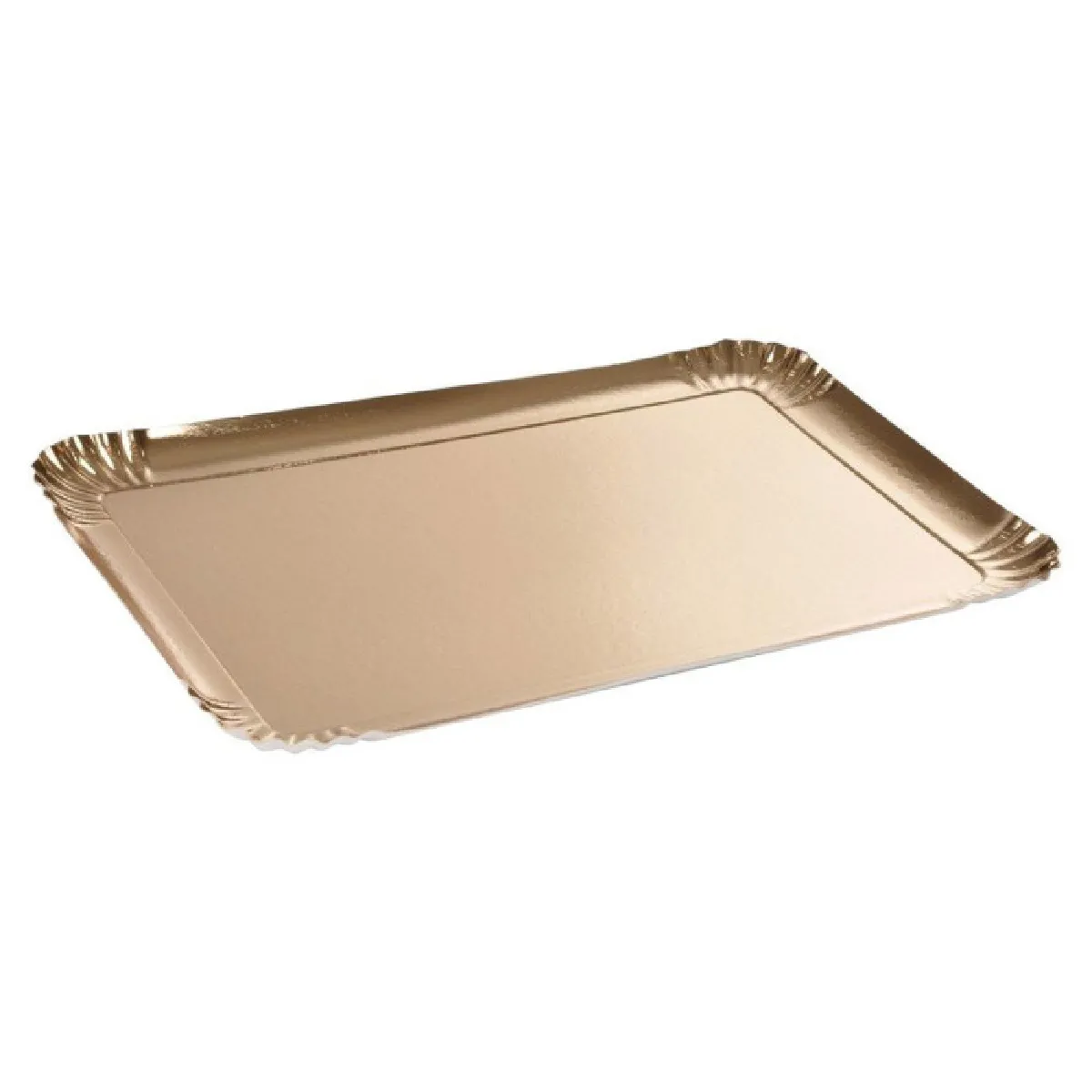 Paris Prix Lot de 3 Plateaux en Carton Rectangle 28x42cm Or - Vaisselle ...