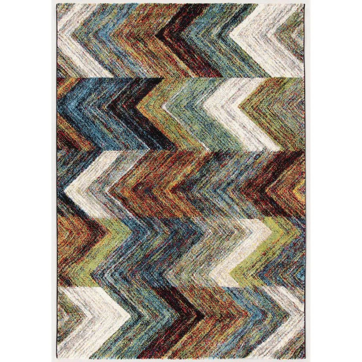 UnAmourDeTapis tapis chambre 80x150 tissé bleu rectangle motif ...