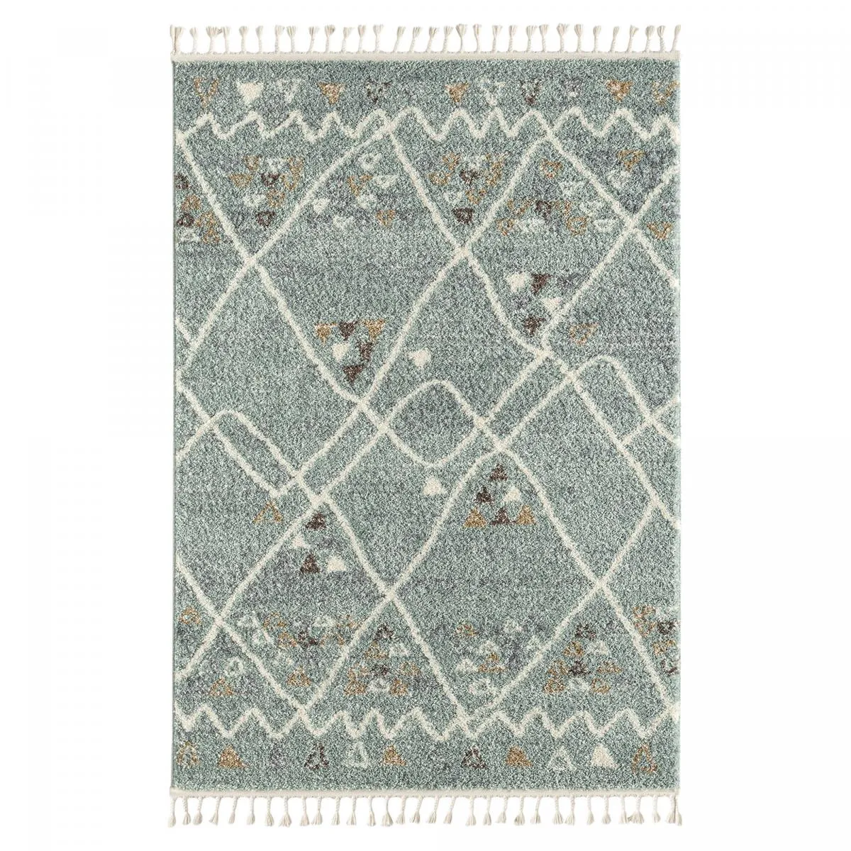 UnAmourDeTapis Tapis berbère 200x290 tissé motif saharien PASTEL D ...