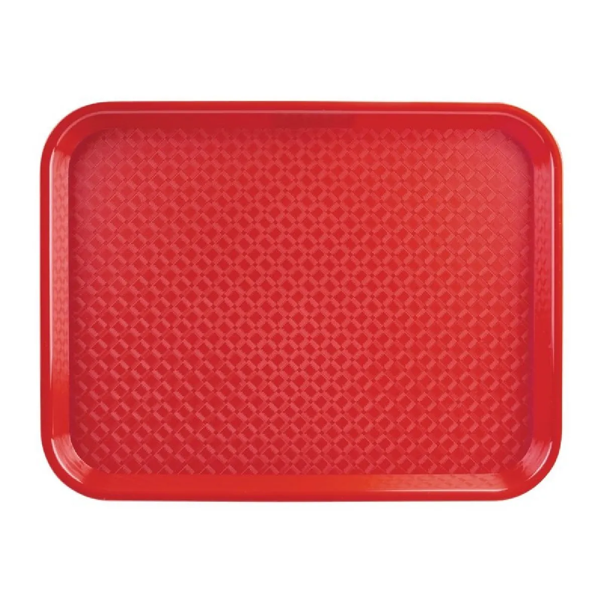 Plateau Fast Food en Plastique Rouge 345x265mm - Kristallon - Plateau ...