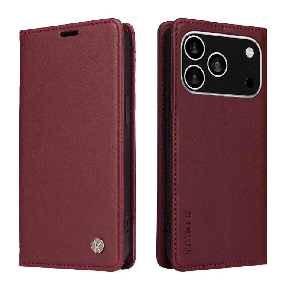 Flip Étui Pour iphone 17 Pro Max Et Stand Fonctionnalité Faux cuir et ...