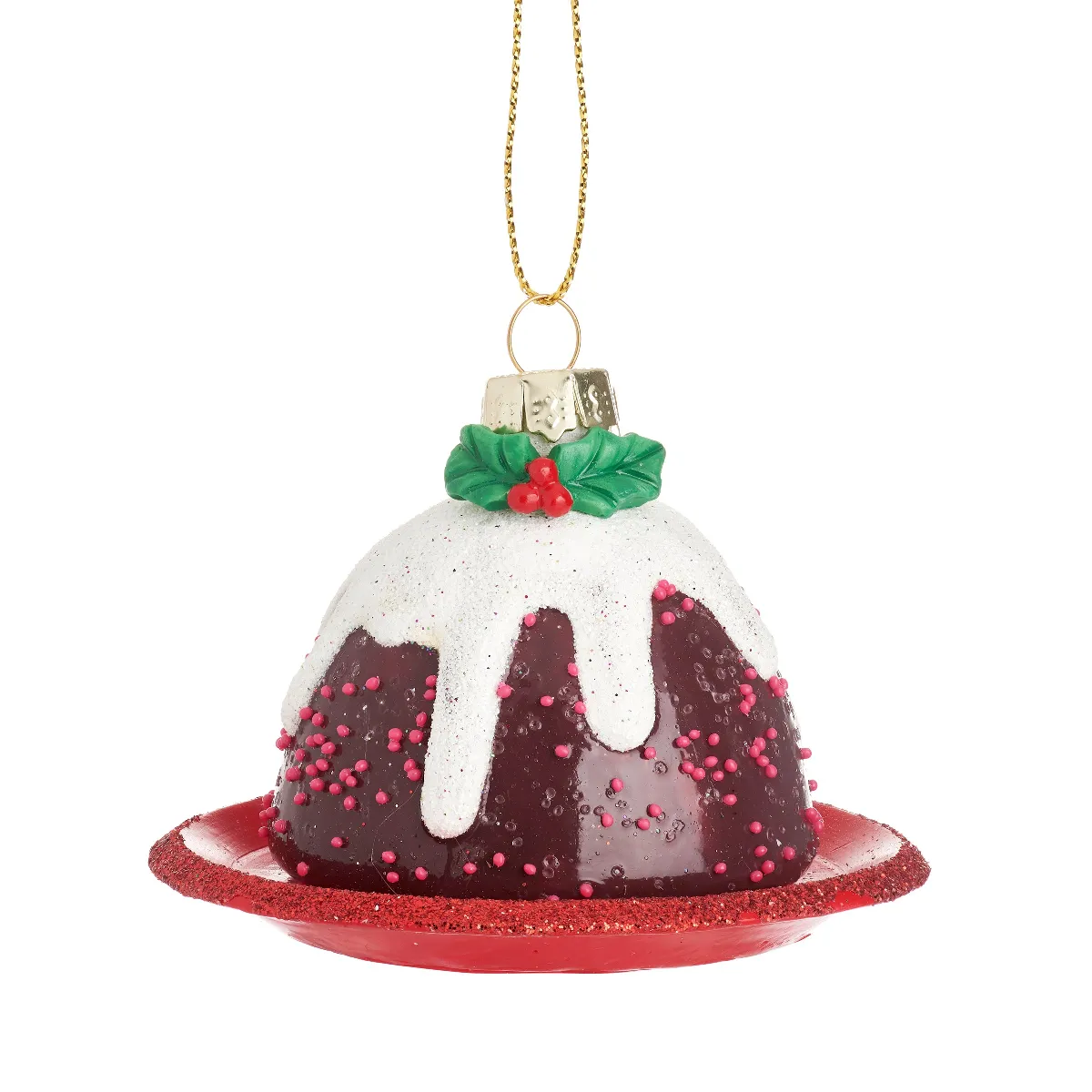 Sass & Belle Pudding au chocolat boule de Noël - Décoration de Noël ...