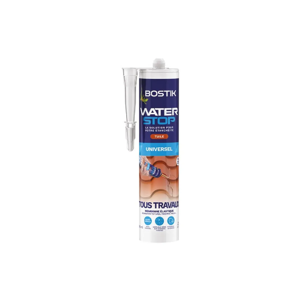 WATERSTOP MASTIC CARTOUCHE 290ML TUILE BOSTIK - 30626393 - Etanchéité ...