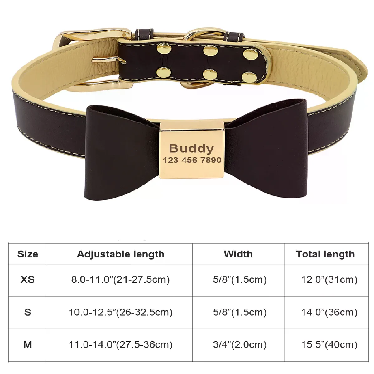 General Collier personnalisé pour chien ou chat, réglable, avec cristal ...