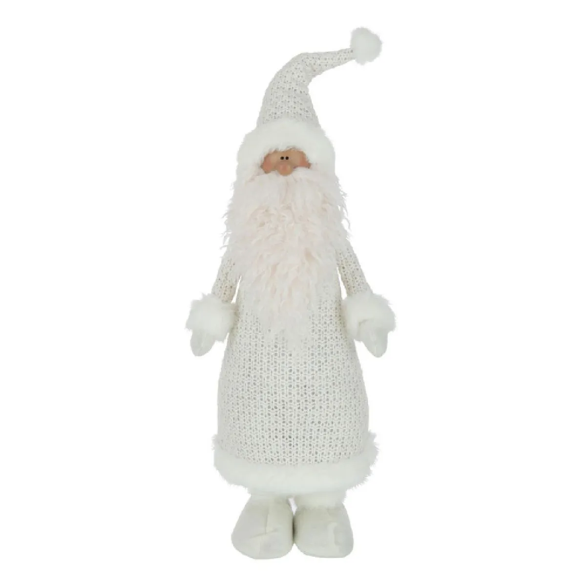 Paris Prix Statue Déco Père Noël 66cm Blanc - Décoration de Noël - Rue ...