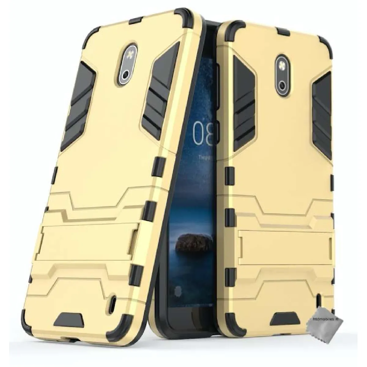 Htdmobiles Coque rigide anti choc pour Nokia 2 + film ecran - OR ...