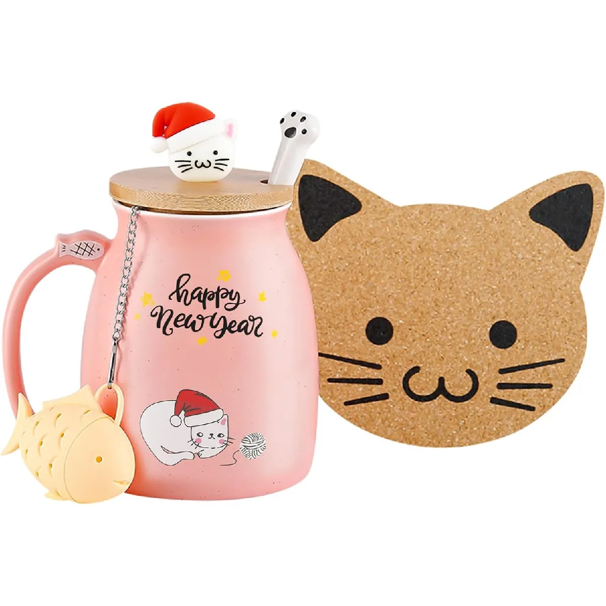 Vendos85 Mug Chat de Noël en Céramique 350 ml - Tasse & mug - Rue du ...