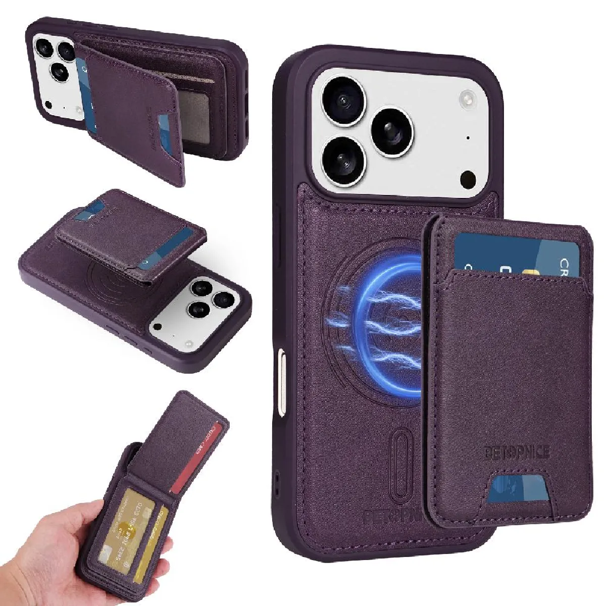 Compatible avec iphone cas de Pro 17 Support de voiture magnétique ...
