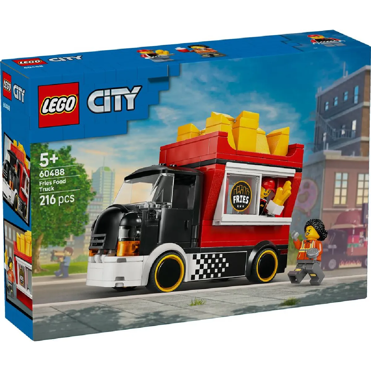 LEGO 60488 Camion de frites Food Truck - 216 pièces 2 minifigurines ...