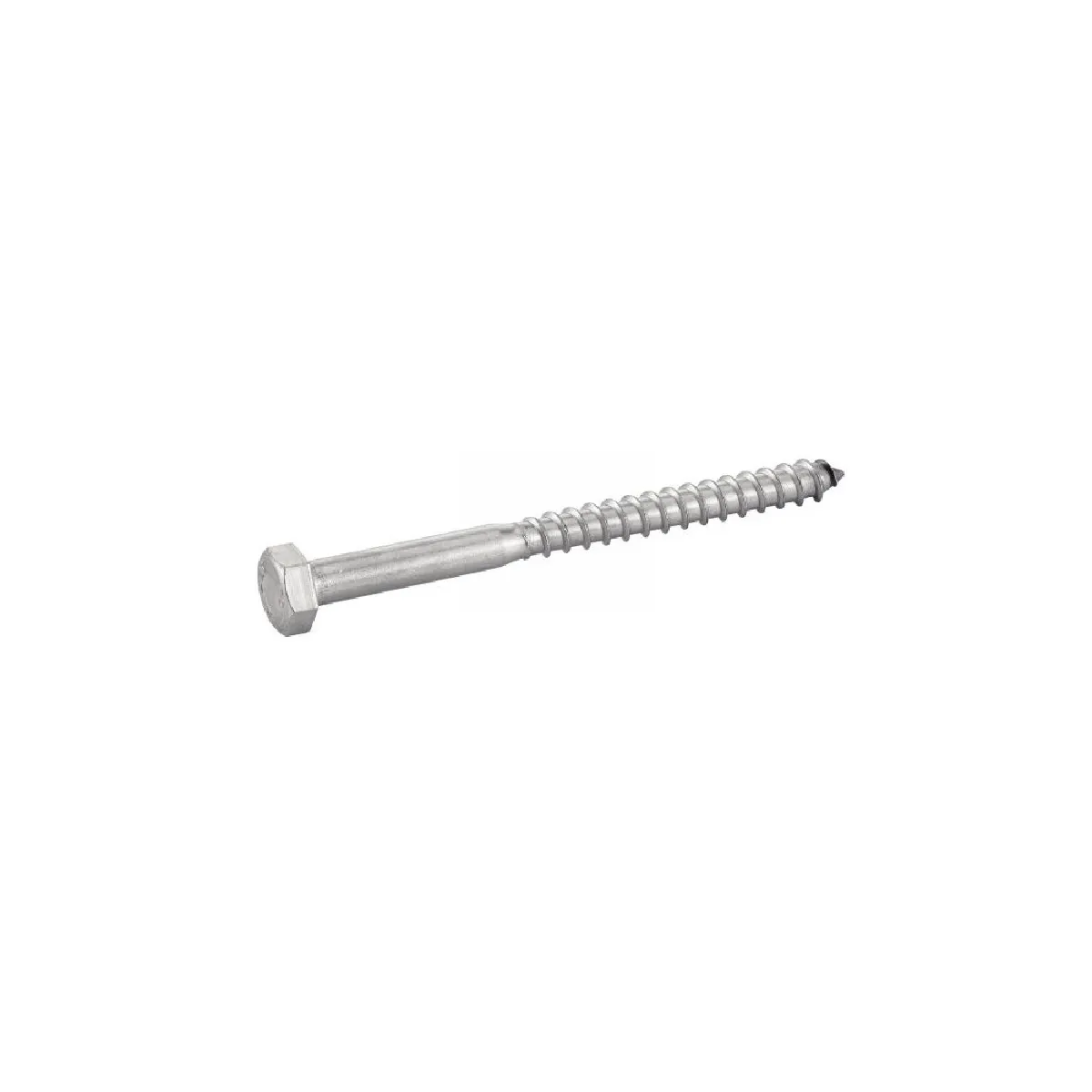 Tirefond ACTON 5x50 mm DIN 571 vis bois tête hexagonale inox A2 ...