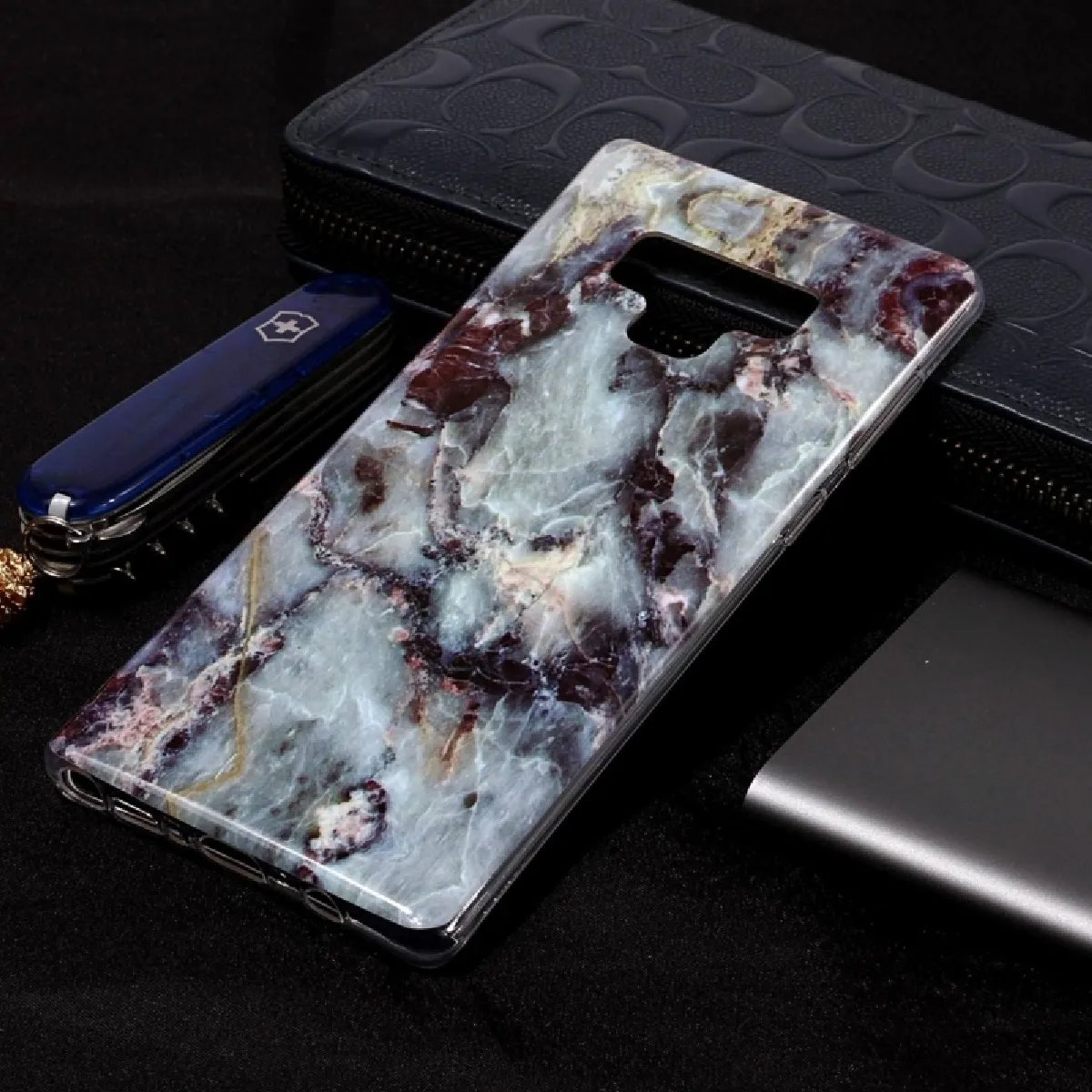 Wewoo Coque Marbre Galaxy Note9 - Gris - Coque & étui smartphone - Rue ...