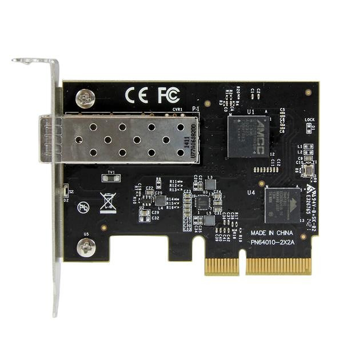 StarTech.com Carte réseau PCI Express à 1 port fibre optique 10 Gigabit Ethernet avec SFP+ ...
