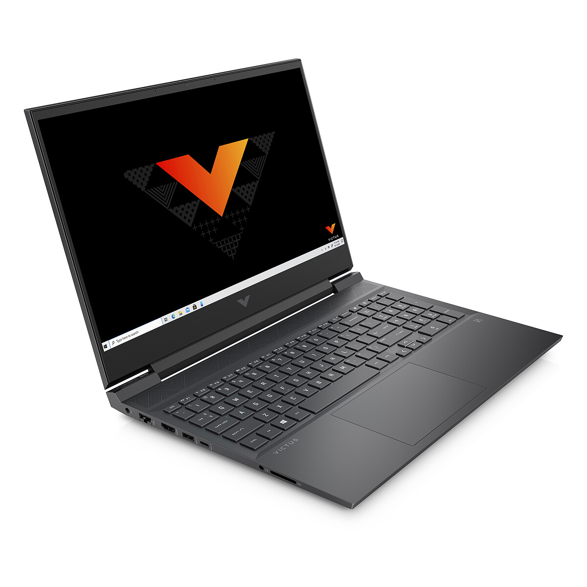 HP Victus 16-d0420nf - Argent mica, logo chrome foncé + Souris OMEN ...