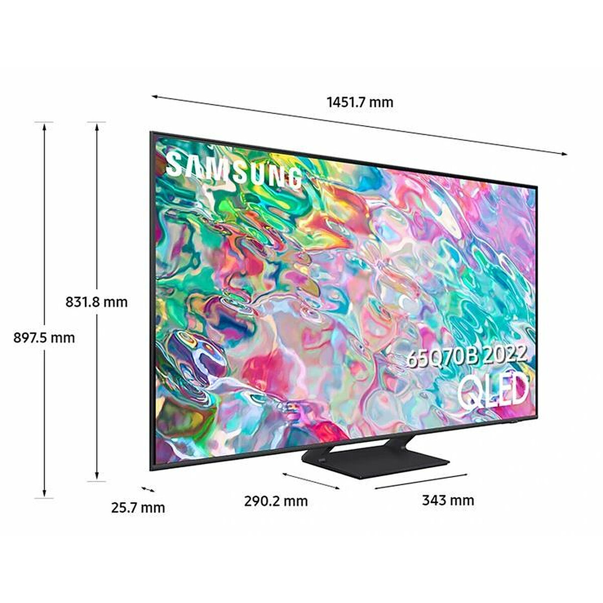 Samsung TV QLED 4K 65" 164 cm - 65Q70B 2022 - TV - Rue du Commerce - inactif