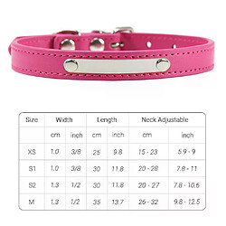 General Collier pour chat en cuir PU, collier personnalisé pour chaton ...