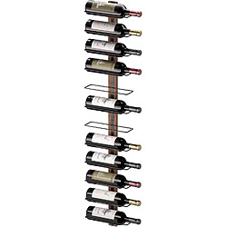 Vendos85 Étagère à bouteilles 3 niveaux bois et métal - Accessoire vin ...