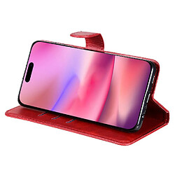 Étui Pour iPhone 16 Cuir Supports de fente pour carte Fermeture éclair ...