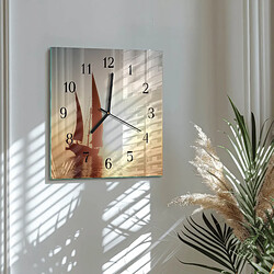 Tulup Horloge En Verre - 30x30 cm - Voilier - Aiguilles noires ...