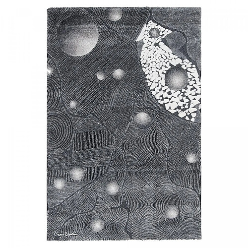 UnAmourDeTapis tapis salon 120x180 tissé en acrylique gris et blanc ...