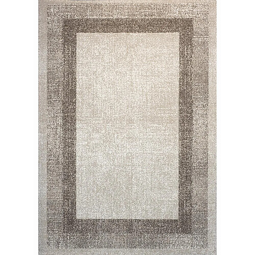 UnAmourDeTapis tapis chambre 80x150 tissé crème rectangle motif simple ...