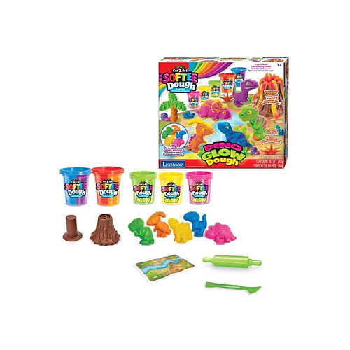 Lexibook Kit dinosaures pâte à modeler - Rouge - Modelage - Rue du Commerce