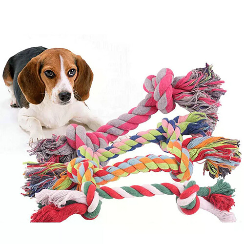Corde à mâcher à double nœud pour chien, jouet pour chiot, dents ...