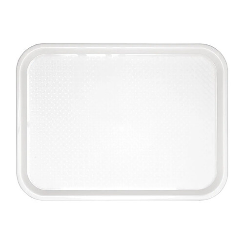 PLATEAU FAST FOOD EN PLASTIQUE OLYMPIA BLANC 345 X 265MM - Kristallon ...