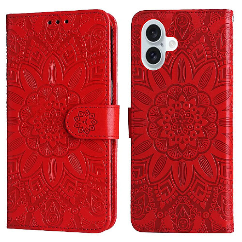 Compatible avec iPhone 16 cas Flip Housse de protection Cuir Fentes ...