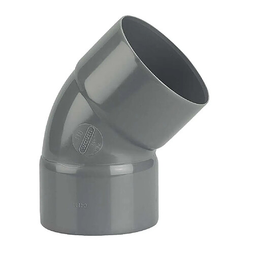 Wavin Coude PVC 45° D110 3026209 double femelle - Coude & raccord PVC ...