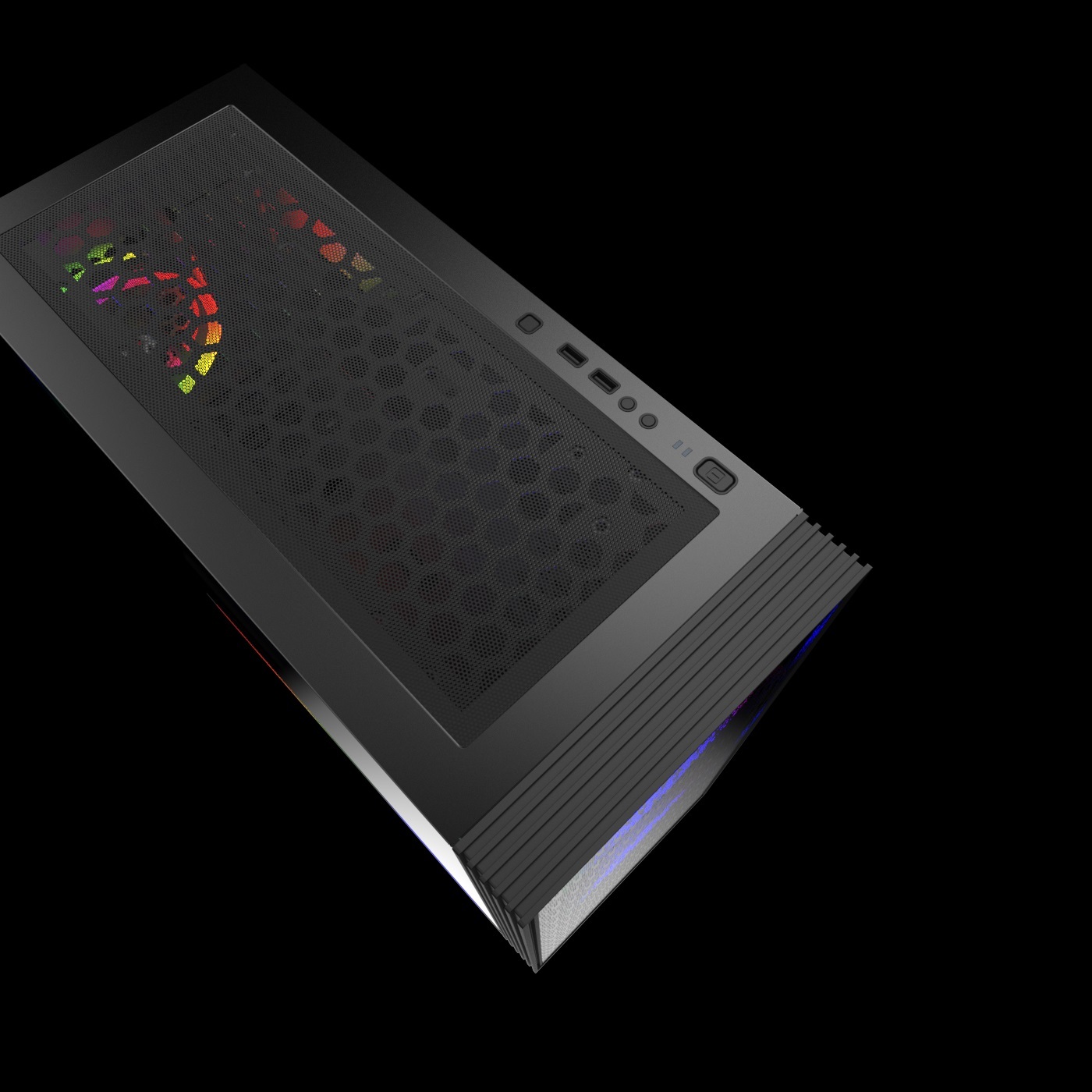 M.RED MRed - Storm Destroyer Gamma-G - ATX - ARGB - Noir - Avec fenêtre - Boitier PC - Rue du ...